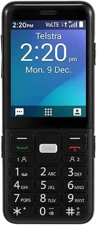 Telstra EASYCALL 5 4GX Prepaid Mobile with Sim, Black (T503) : Amazon ...