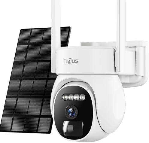 Amazon.com : TIEJUS 5G Security Cameras Wireless Outdoor, 2K Solar ...