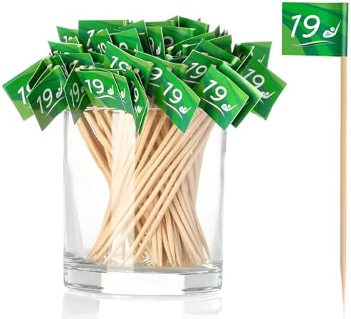 Amazon.com | 300 Pcs 4.72 inch Golf Themed Toothpick Flags 19th Hole ...