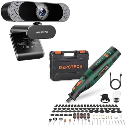 Amazon.com: DEPSTECH DW49 4K HD 8MP Autofocus Webcam with Microphone ...