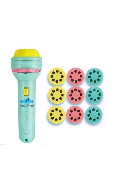 Navnihaal™ Projector Toys for Kids 9 Slides, Projector Flashlight Torch ...