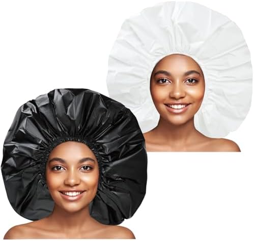 Amazon.com : Long Satin Bonnet for Sleeping, Satin Lined Braid Bonnet ...