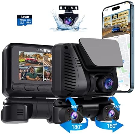 Amazon.com: LINGDU LD06 5K Dash Cam, Real 4K+2K Dash Cam Front and Rear ...