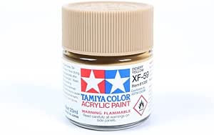 Amazon.com: TAMIYA TAM81359 Acrylic XF-59 Flat Desert Yellow 23ml ...