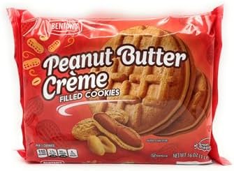 Amazon.com : Generic Bentons Peanut Butter Creme Filled Cookies 16 oz ...
