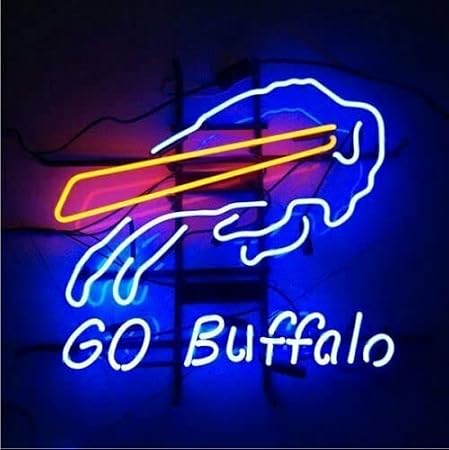 Queen Sense 20"x16" Go Buffalo Neon Sign Light Man Cave Bar Pub Beer ...