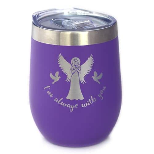 Amazon.com: Always With You - Wine Tumbler Cup with Sliding Lid ...