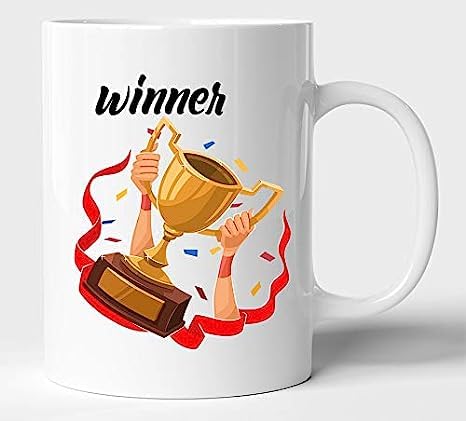 Buy BJ ART '' Winner Printed Coffee Mug with Colorful Awesome Design ...