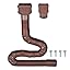 7ft Long Gutter Downspout Extensions, Outer diameter 3" Gutter ...
