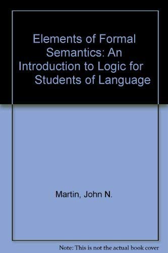 Amazon.com: Elements of Formal Semantics: An Introduction to Logic for Students of Language ...