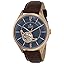 Titan Men Leather Mechanical Analog Champagne Dial Watch 90110Sl02 ...