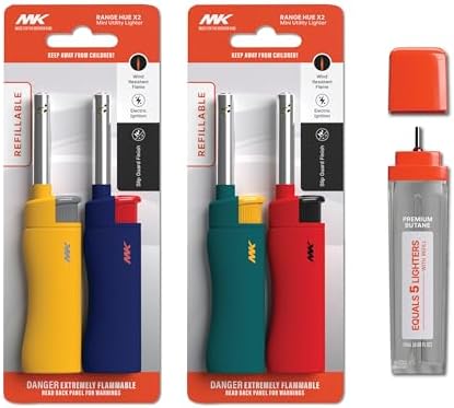 Amazon.com: MK Lighter 5PCS Candle Lighters, Windproof Flame, Ideal as ...