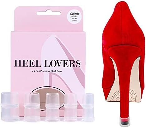 Amazon.com: Heel Lovers Protective Heel Caps, 5 Pairs, Clear, Noise ...