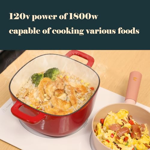 DOUMIGO 2 Burner White Induction Cooktop - Portable, 110 - 120V Plug ...