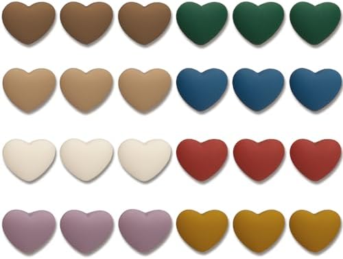 Amazon.com: Mabor Pink Thumb Tacks,100 Pcs Heart Push Pins Cute Push ...