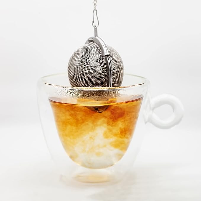 Zorlu Stainless Steel Small Net Mesh Style Easy Loose Leaves Green Tea ...