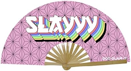 Amazon.com: God Glam It Slay Hand Fan – Bamboo Hand Fan for Women and ...