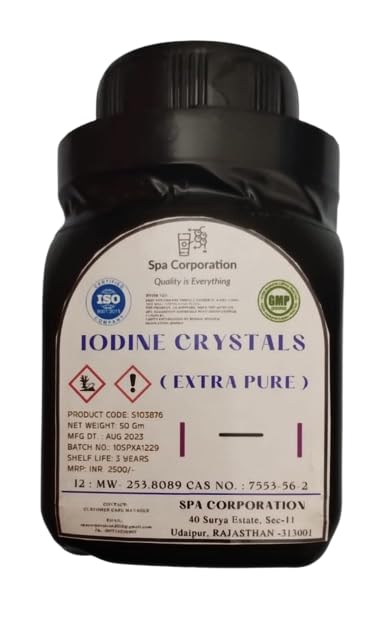 Spa Corporation Iodine Crystals Powder 50 Gms : Amazon.in: Industrial ...