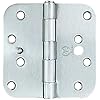 Security Door Hinges - Satin Nickel - 4 Inch with 5/8 Radius - Security ...