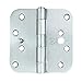 Security Door Hinges - Satin Nickel - 4 Inch with 5/8 Radius - Security ...