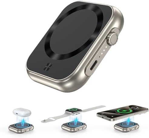 Amazon.com: OZKKCT Wireless Portable Charger,Smallest 3-in-1 Magnetic ...
