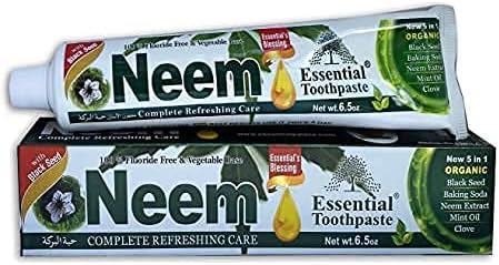 Amazon.com : Essential Palace Neem Toothpaste 5 in 1 Formula - 100% ...