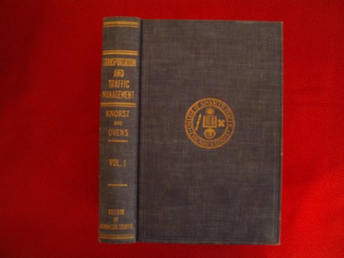 Transportation and Traffic Management Volume 1 College of Advanced ...