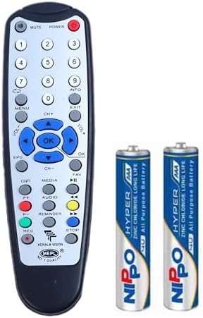 Buy Generic Kerala Vision Remote Control with Battery Online at Low ...