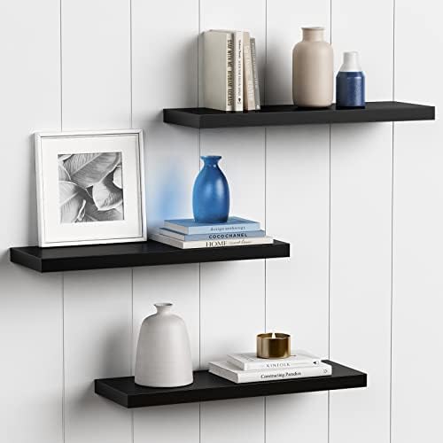 Amazon.com: HUSFITLY RGB Floating Display Shelf with Built-in ...