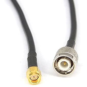 RF Coax RP SMA Male to TNC Male RG58 Low Loss Cable High Temperature Coaxial Ultra Extension ...