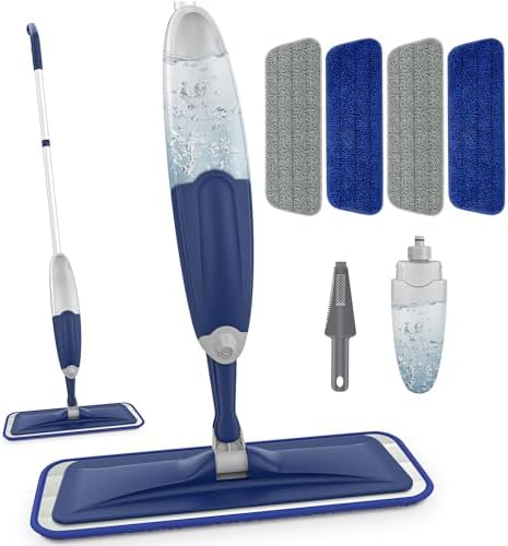 Amazon.com: TINA&TONY Spray Mops Microfiber Floor for Cleaning, Wet Dry ...