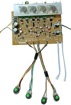Rs Satron 260W 2N3773 Transistor Audio Amplifier Board : Amazon.in ...