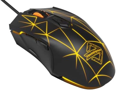 Hcman Gaming Mouse Wired Programmable 7 Buttons [Upgraded Version] Led ...