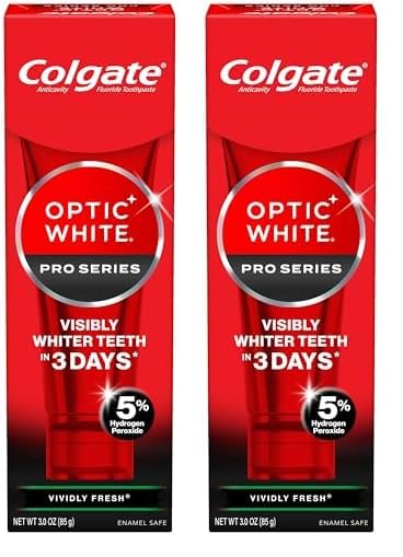 Amazon.com : Colgate Optic White Pro Series Whitening Toothpaste with 5 ...