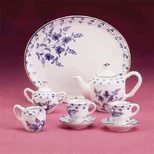 Amazon.com: Blue and White Miniature Tea Set: Home Decor Accents: Home ...