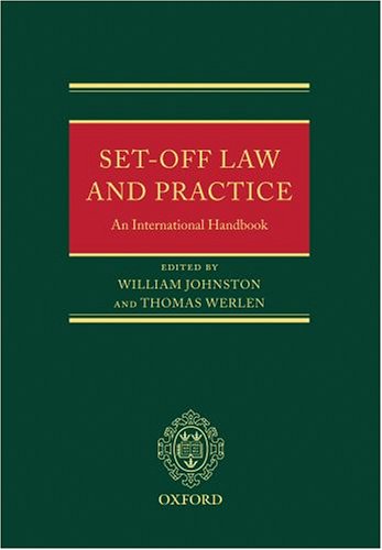 Set-Off Law and Practice: An International Handbook: Johnston, William ...