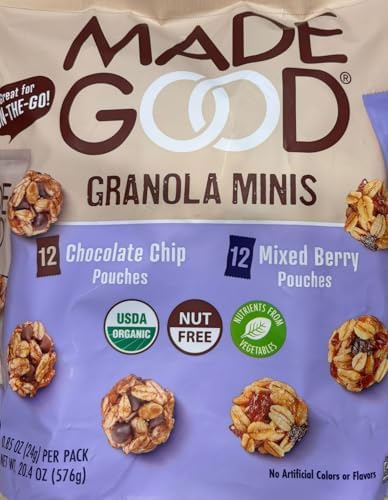 Amazon.com: Made Really Good Granola Minis, Chocolate Chip and Mixed ...