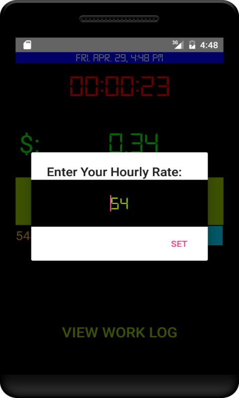 Punch Clock Timer - Hourly Rate Work Timer - App on Amazon Appstore