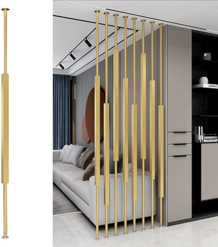 Adjustable Room Divider No Drill Customizable Slat Partition for Office ...