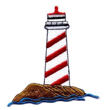 Amazon.com: Lighthouse Iron-on Embroidered Patch