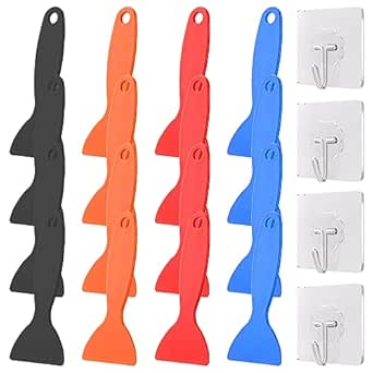 Xiatiaosann 16 Pcs Plastic Resin Removal Scraper, Flexible Paint ...