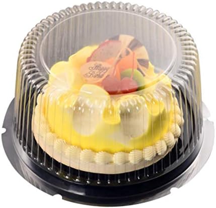 Amazon.com: STOBAZA 20PCS 8 Inch Cake Container with Clear Lid Plastic ...