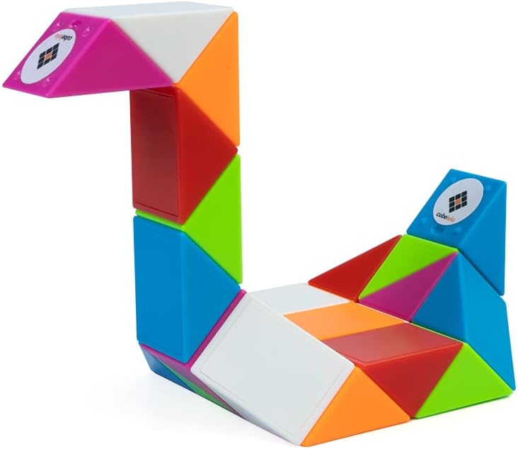 Cubelelo Magic Snake Rainbow Puzzle Cube 24 Wedges Twist Turn ...