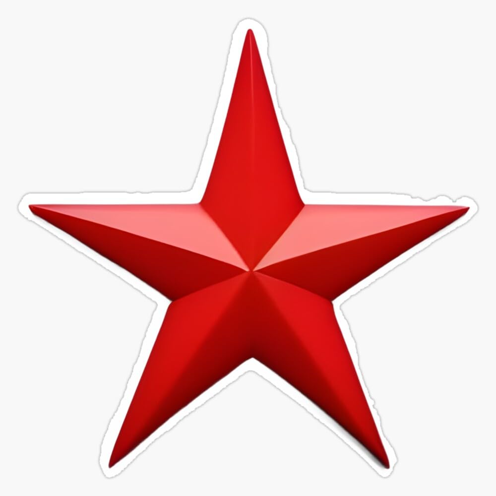 Amazon.com - Red Star Sticker Vinyl Decal Bumper Sticker 5"