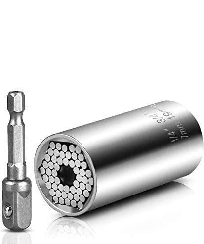 original mart Self-Adjusting Socket Wrench with Adapter & Handle ...