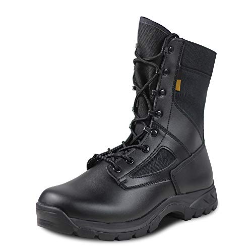 LUDEY Men's Tactical Military Boots 8 Inches Lightweight Outdoor Work ...