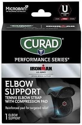 Amazon.com: CURAD Performance Series Elbow Support, Dual Wrap-Around ...