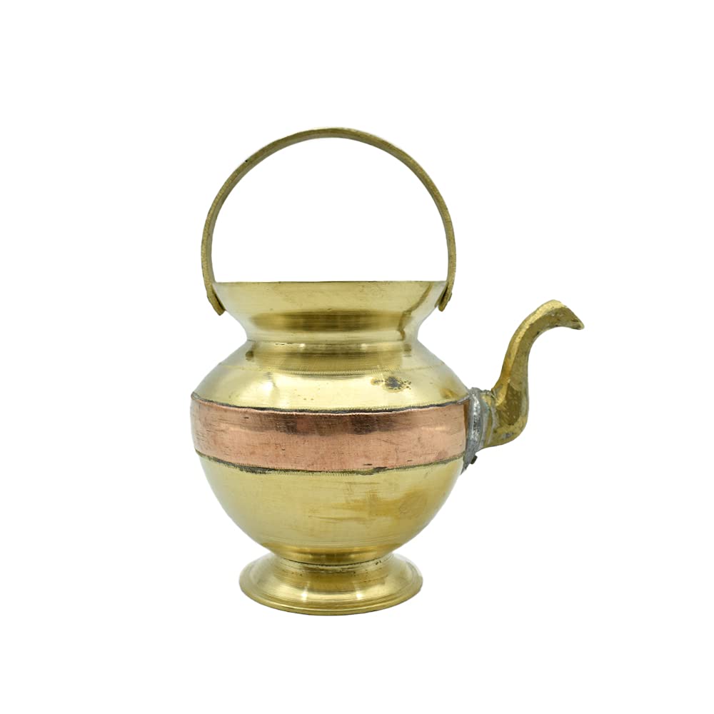 Buy Puja N Pujari Brass Kamandalam/Kamandalu for Pooja Online at Low ...