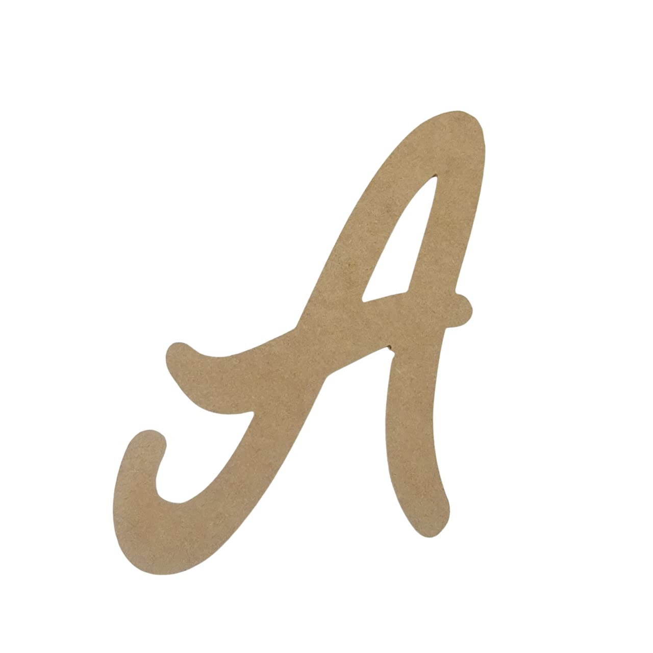 Amazon.com: 6" Wooden Novelty Letter A Unfinished, Marvelous Script ...