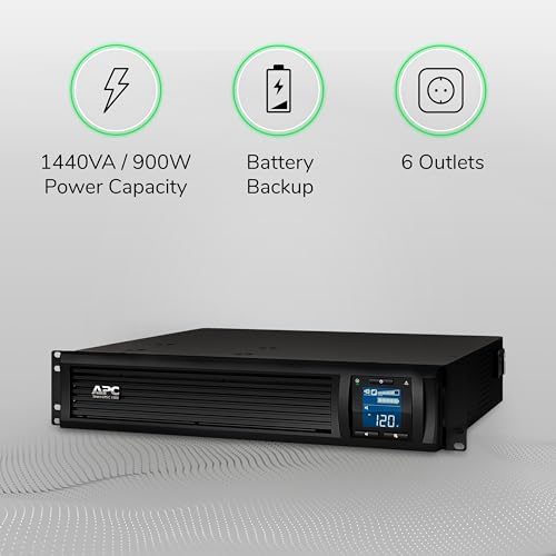 APC 1500VA Smart UPS with SmartConnect, SMC1500-2UC Rack Mount UPS ...
